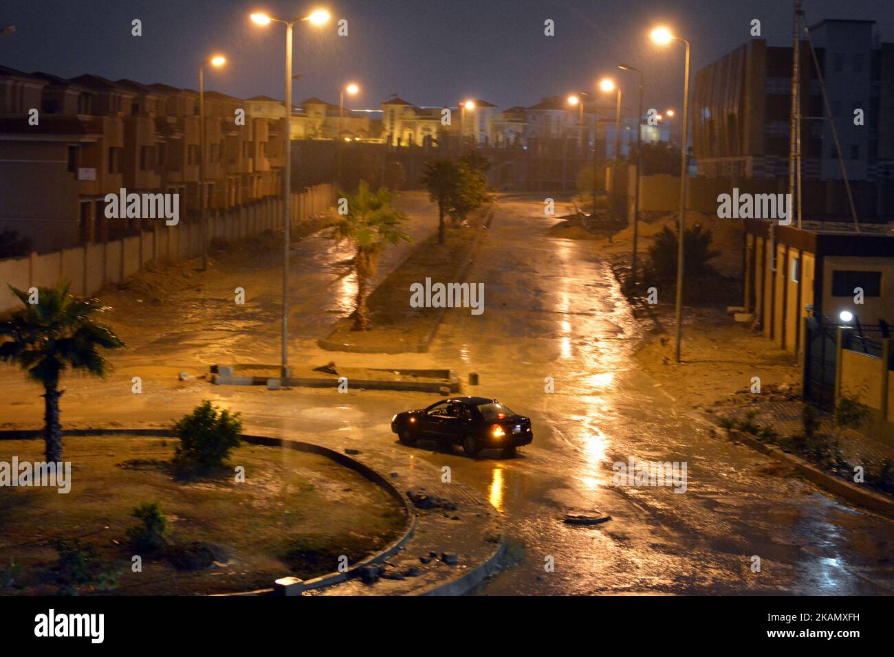Cairo, Egypt, October 25 2022: foggy unclear scene of the streets due ...