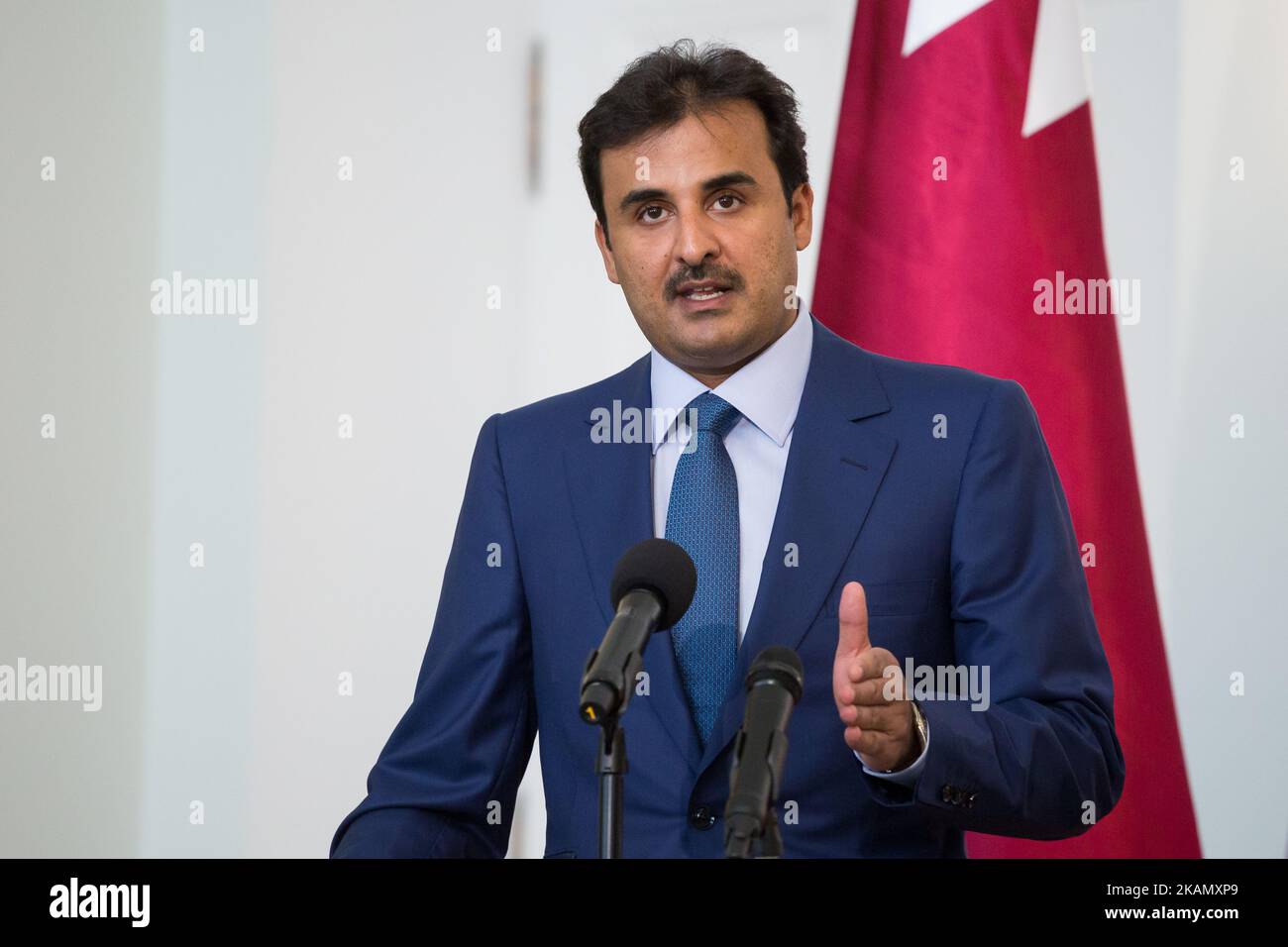 Tamim bin hamad al thani in warsaw hi-res stock photography and images ...