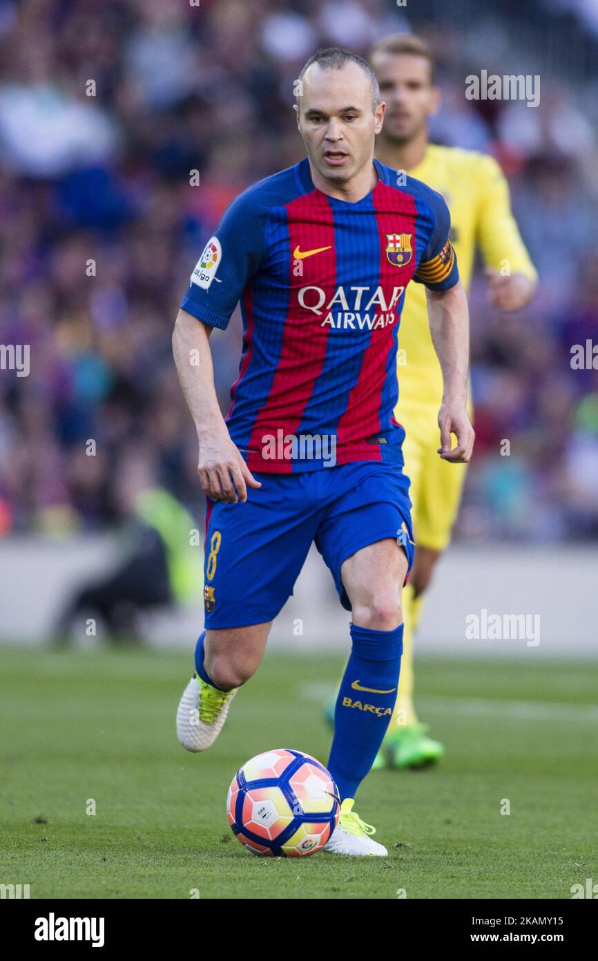 Andres Iniesta of FC Barcelona during the Spanish championship Liga ...