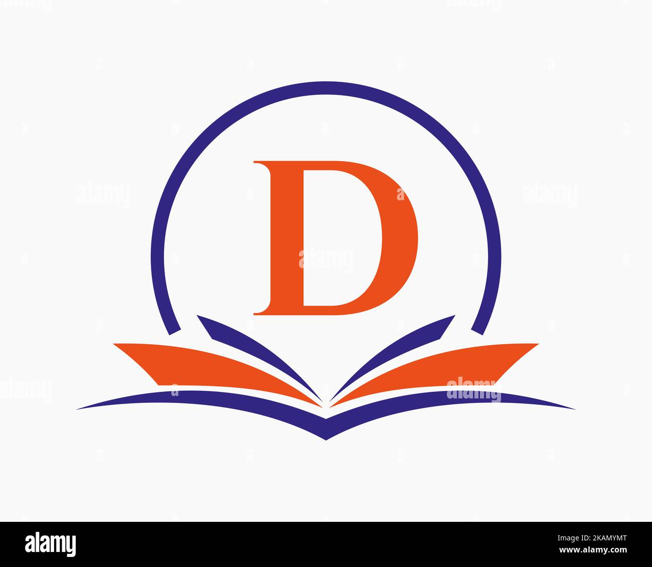 Letter D Education Logo Book Concept. Training Career Sign, University ...