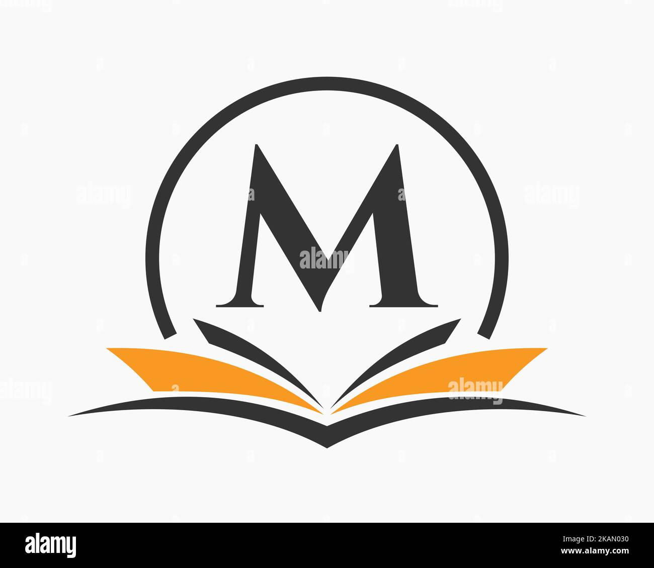 Letter M Education Logo Book Concept. Training Career Sign, University ...