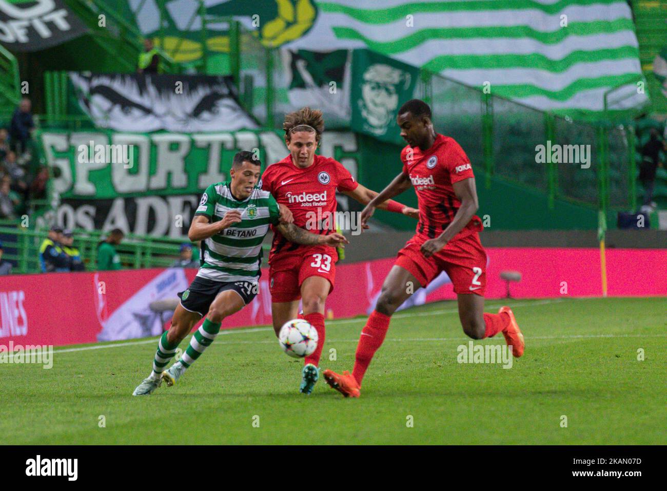 November 01, 2022. Lisbon, Portugal. Sporting's defender from Spain ...
