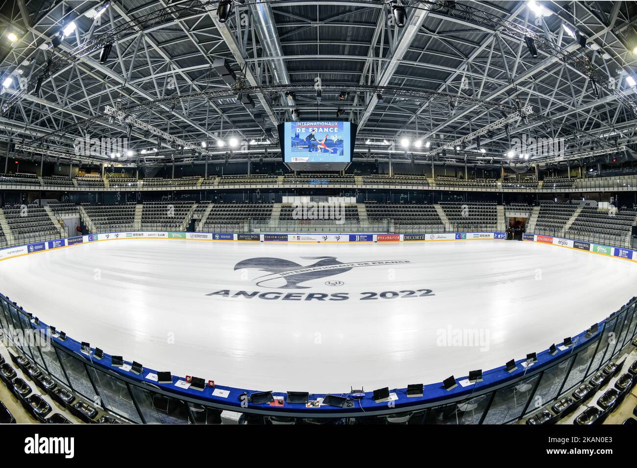 A panoramic view of Angers Ice Parc during the ISU Grand Prix of Figure ...