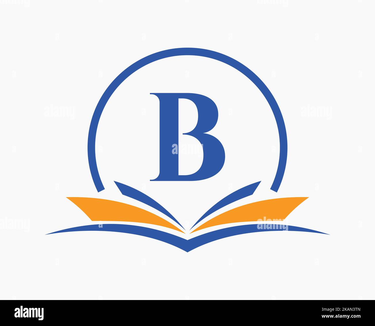 Letter B Education Logo Book Concept. Training Career Sign, University ...