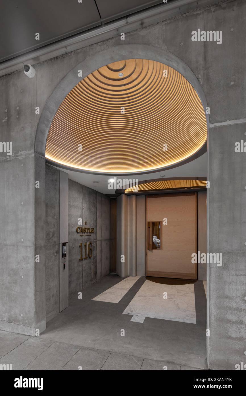 The Castle residential entry on Bathurst Street featuring quarter ...