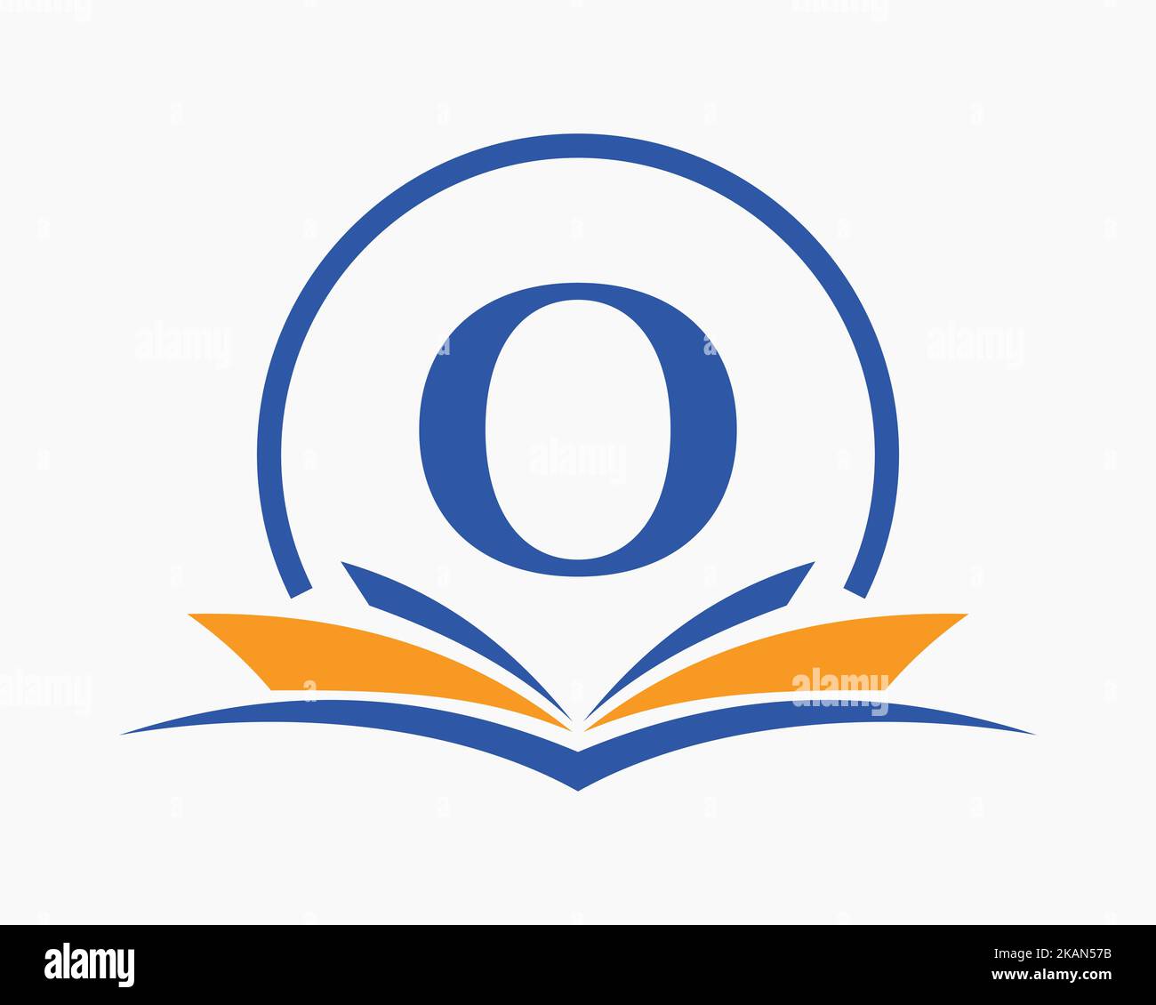 Letter O Education Logo Book Concept. Training Career Sign, University ...