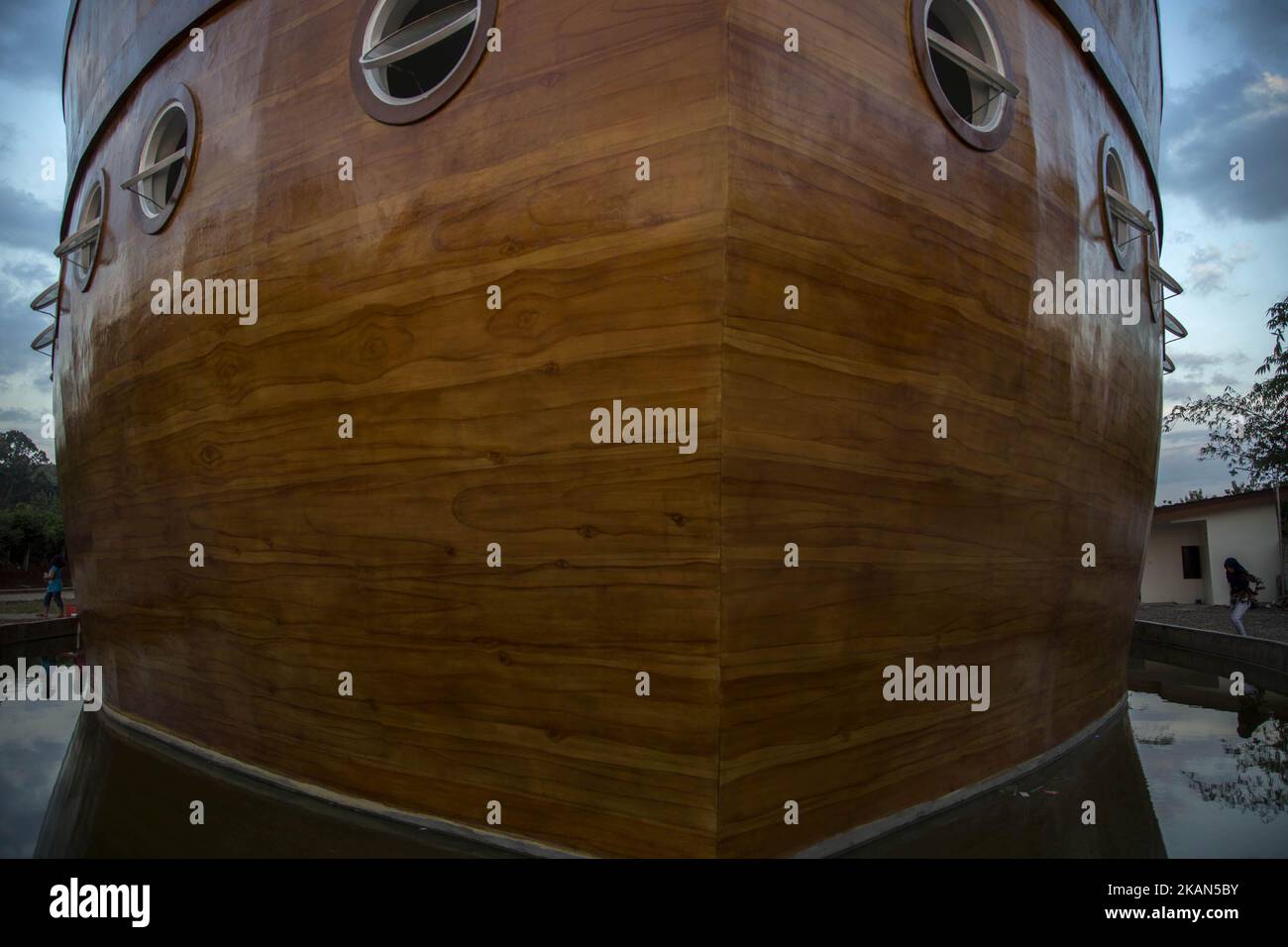 A soon to be mosque called “Mesjid Kapal” (ship mosque) was once built ...