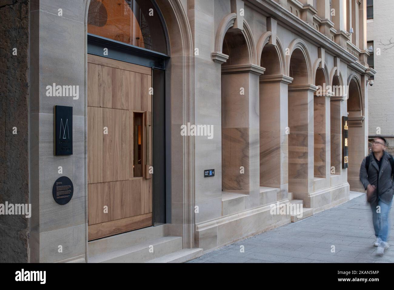 Street level of entry and arches of Porter House. The Castle & Porter ...