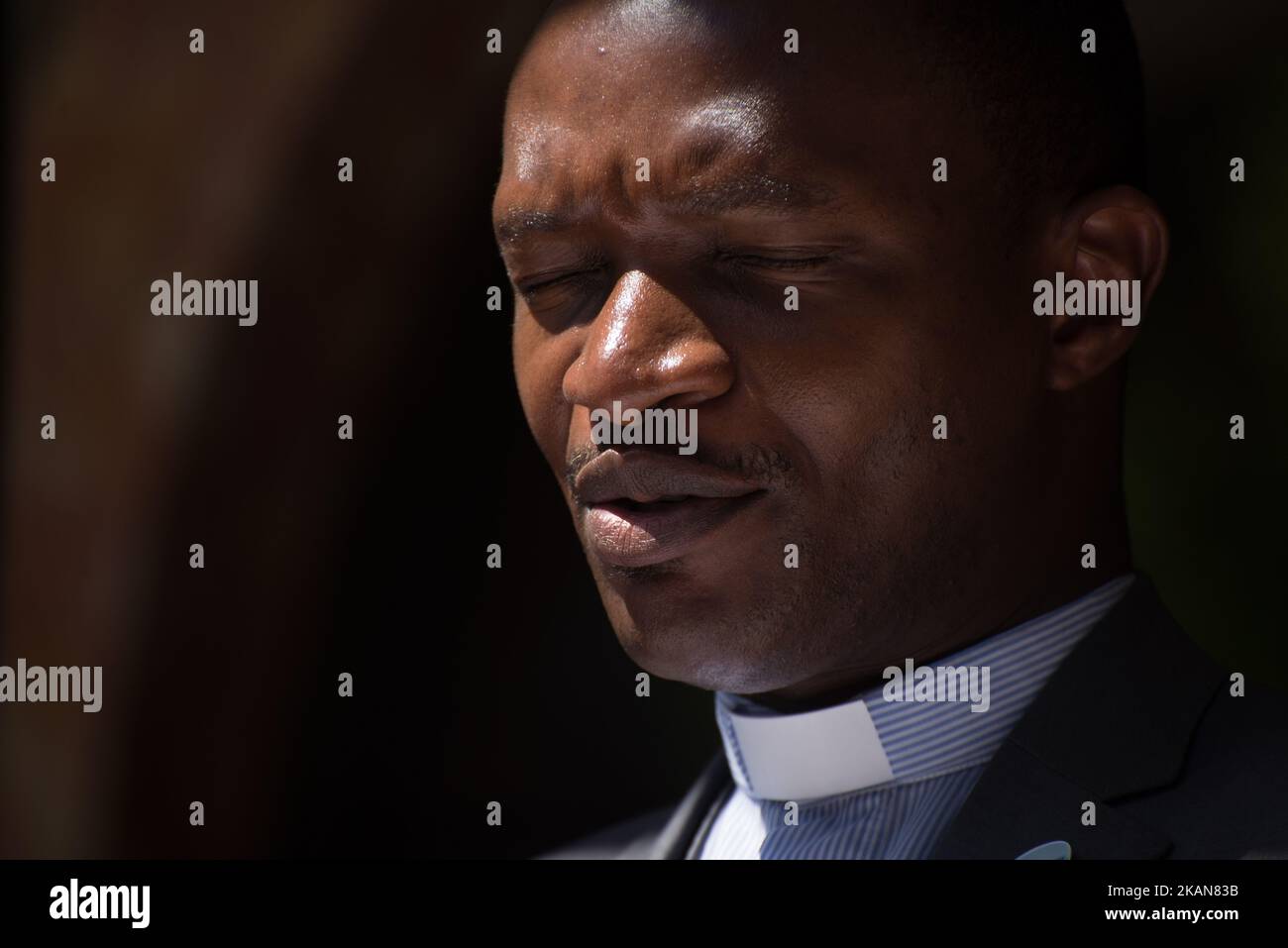 Rev Charles Kwaku-Odoi, lead Pastor of the Command Prayer Centre, leads ...