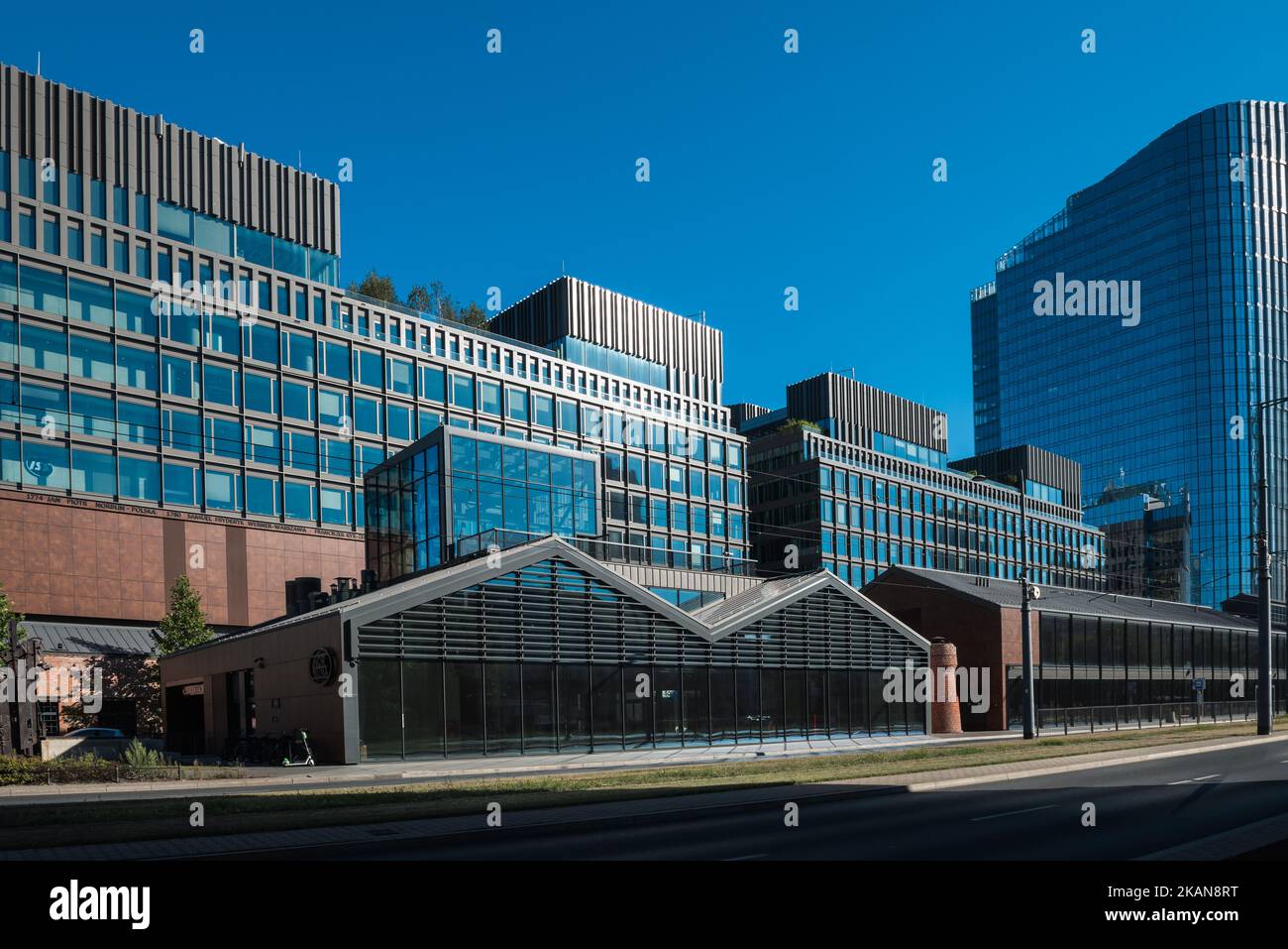 Modern commercial building. Loft-style architecture Stock Photo - Alamy