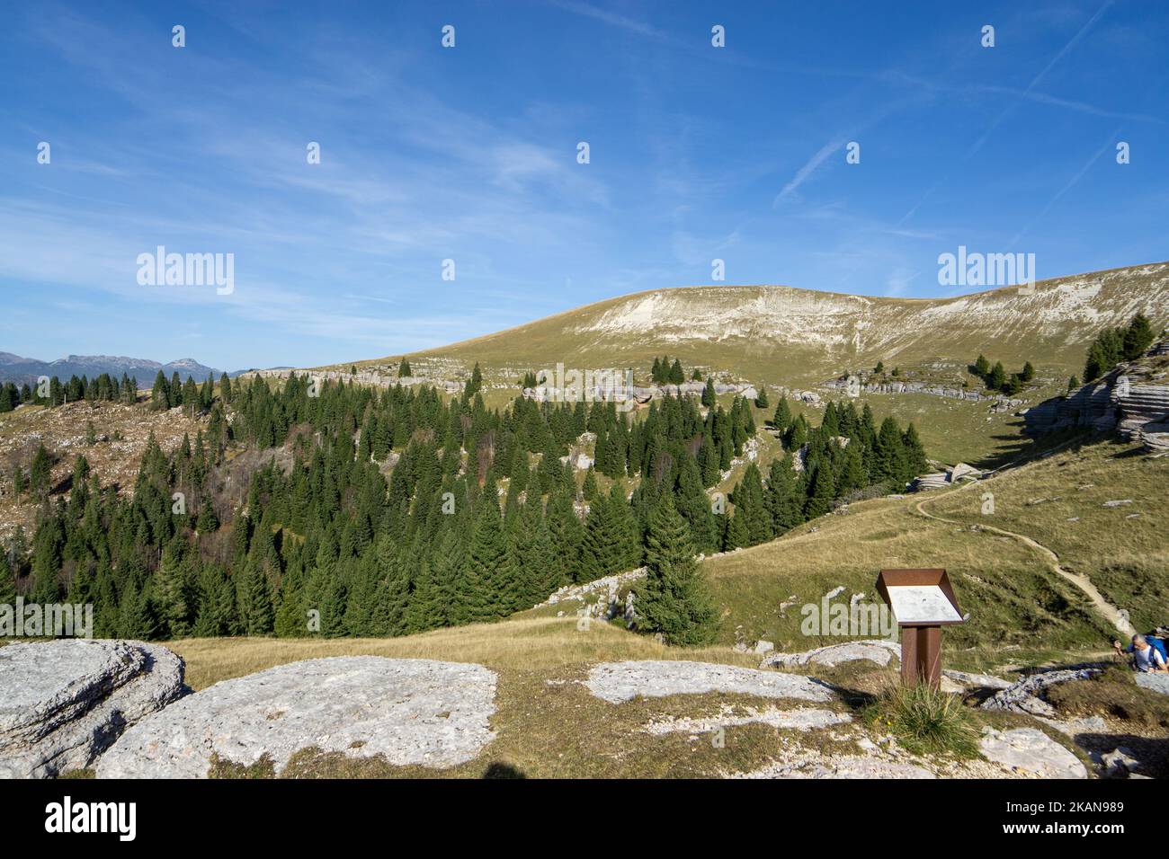 Altopiano di Asiago landscape from Monte Fior Stock Photo - Alamy
