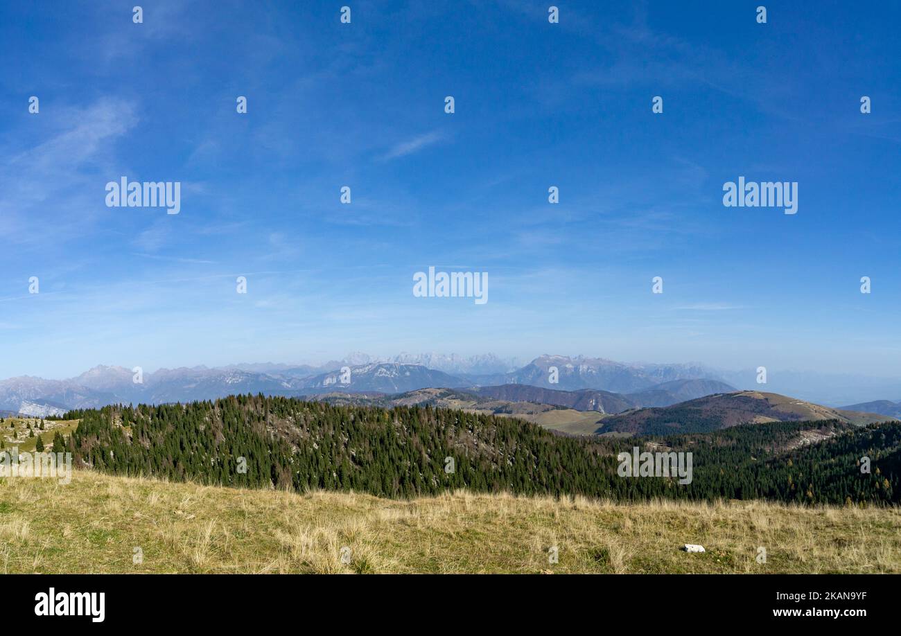 Altopiano di Asiago landscape from Monte Fior Stock Photo - Alamy