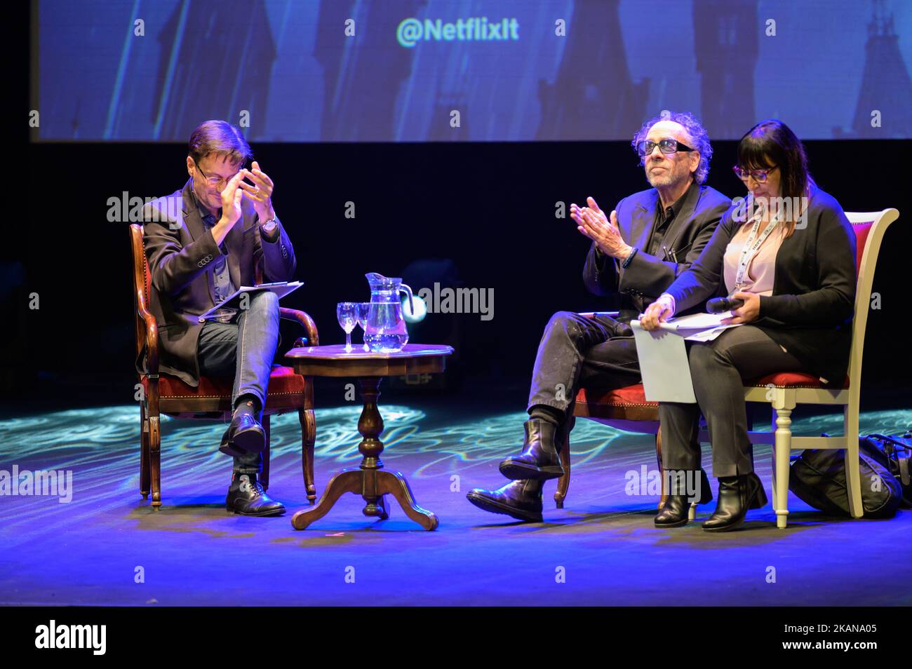 (10/31/2022) Tim Burton presents the European fan screening of the ...