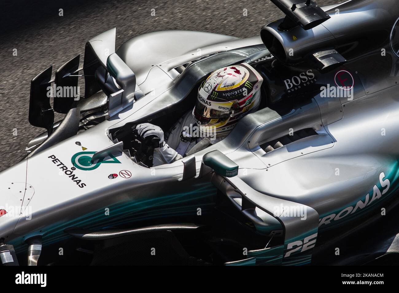 44 HAMILTON Lewis from Great Britain of Mercedes W08 Hybrid EQ Power+ ...