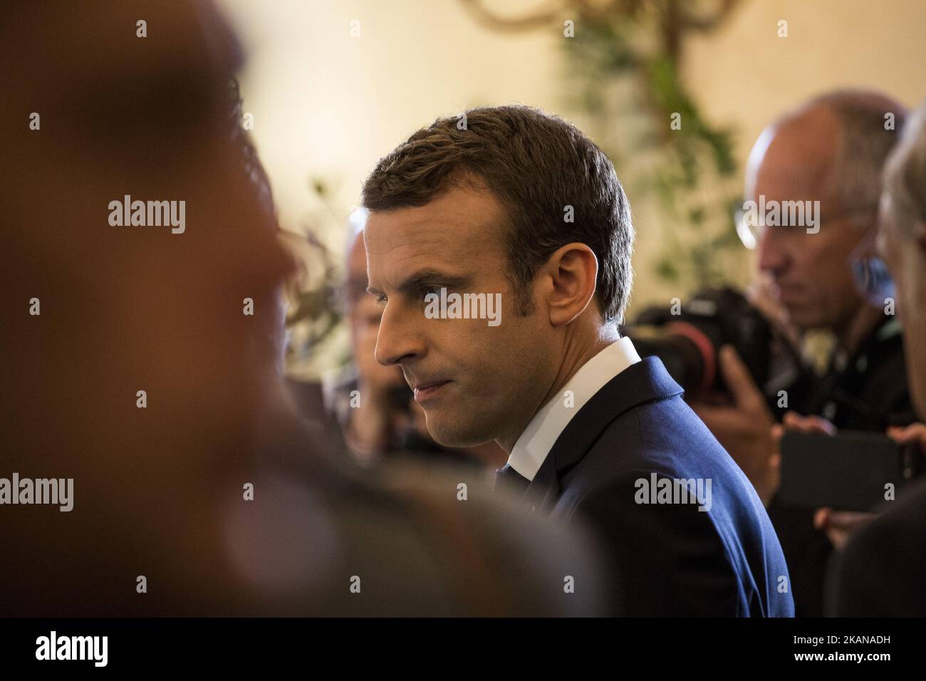 French Prime Minister Emmanuel Macron at the G7 Summit expanded session ...