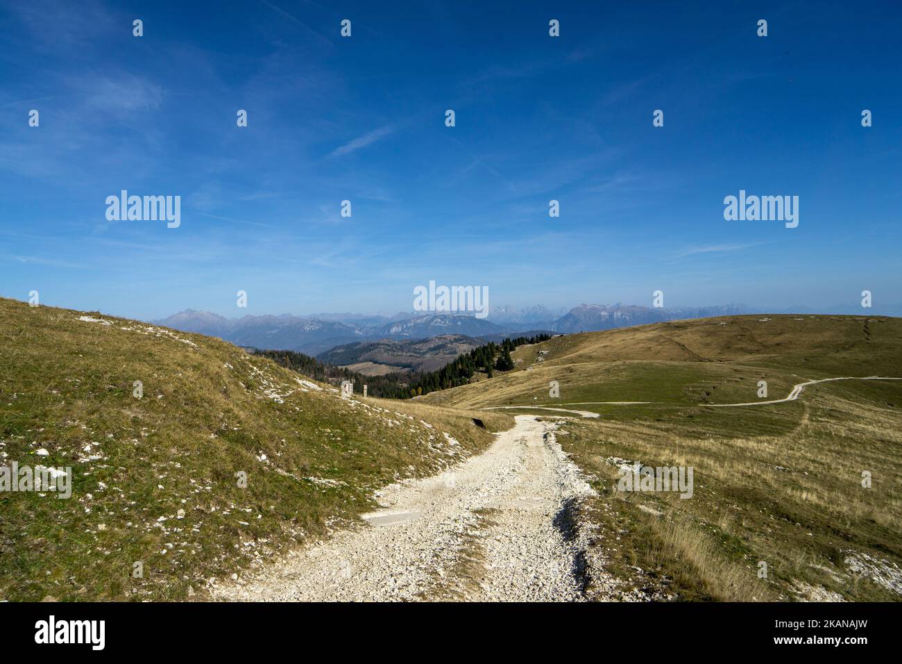 Altopiano di Asiago landscape from Monte Fior Stock Photo - Alamy