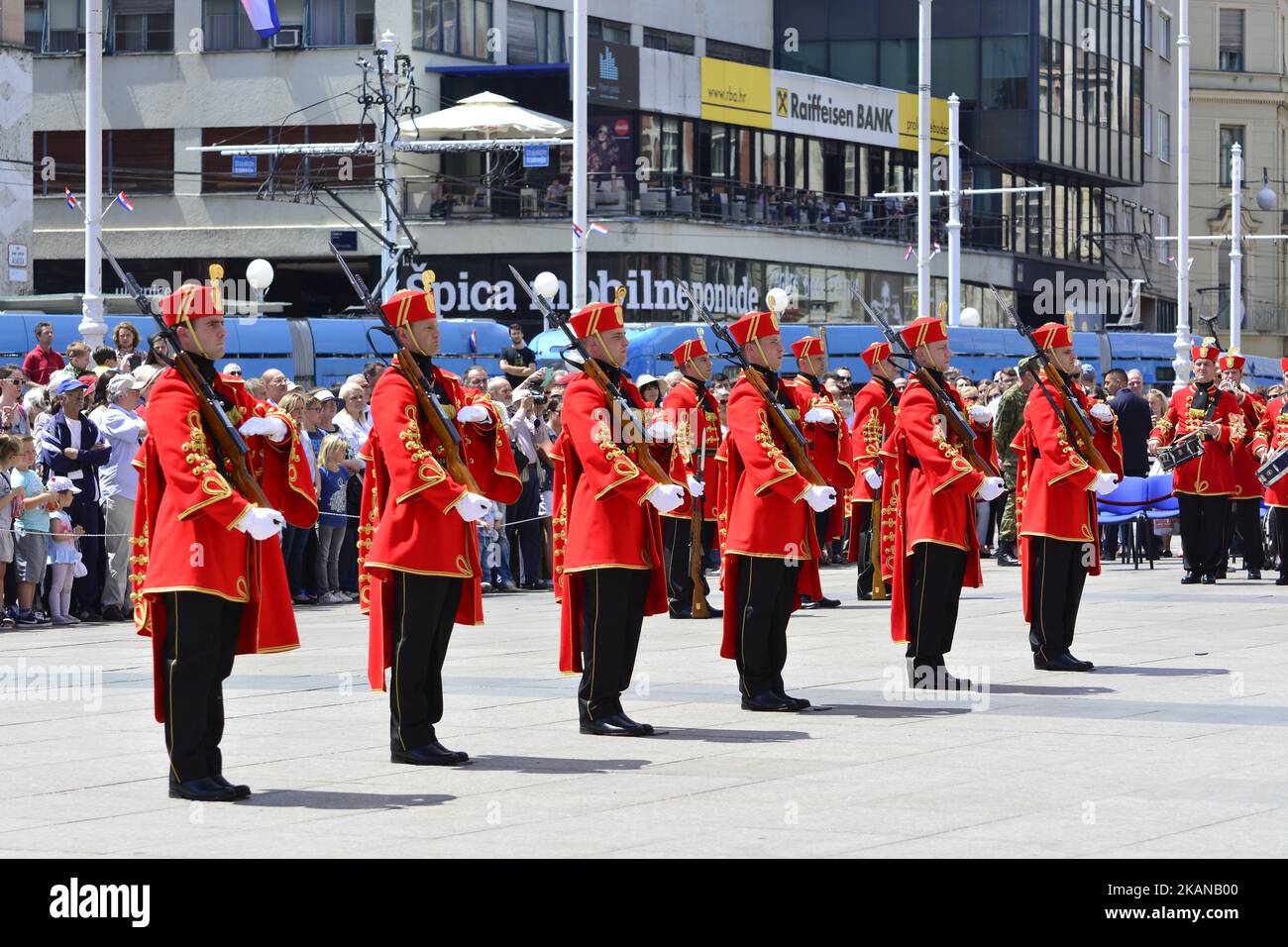 Croatian army marking the 26th anniversary of the Croatian Armed Forces ...