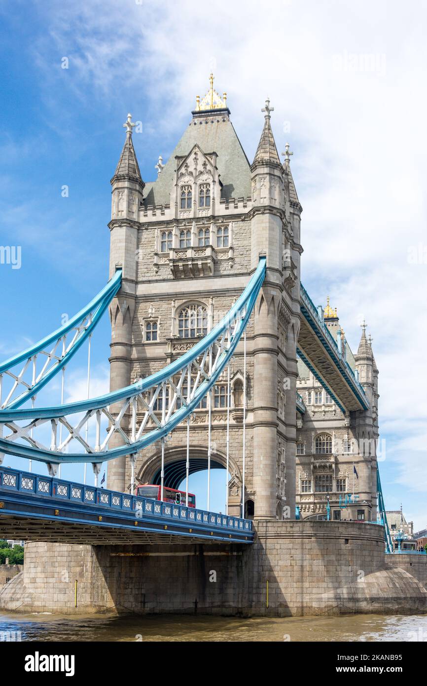 Tower Bridge from Shad Thames, London Borough of Southwark, Greater ...