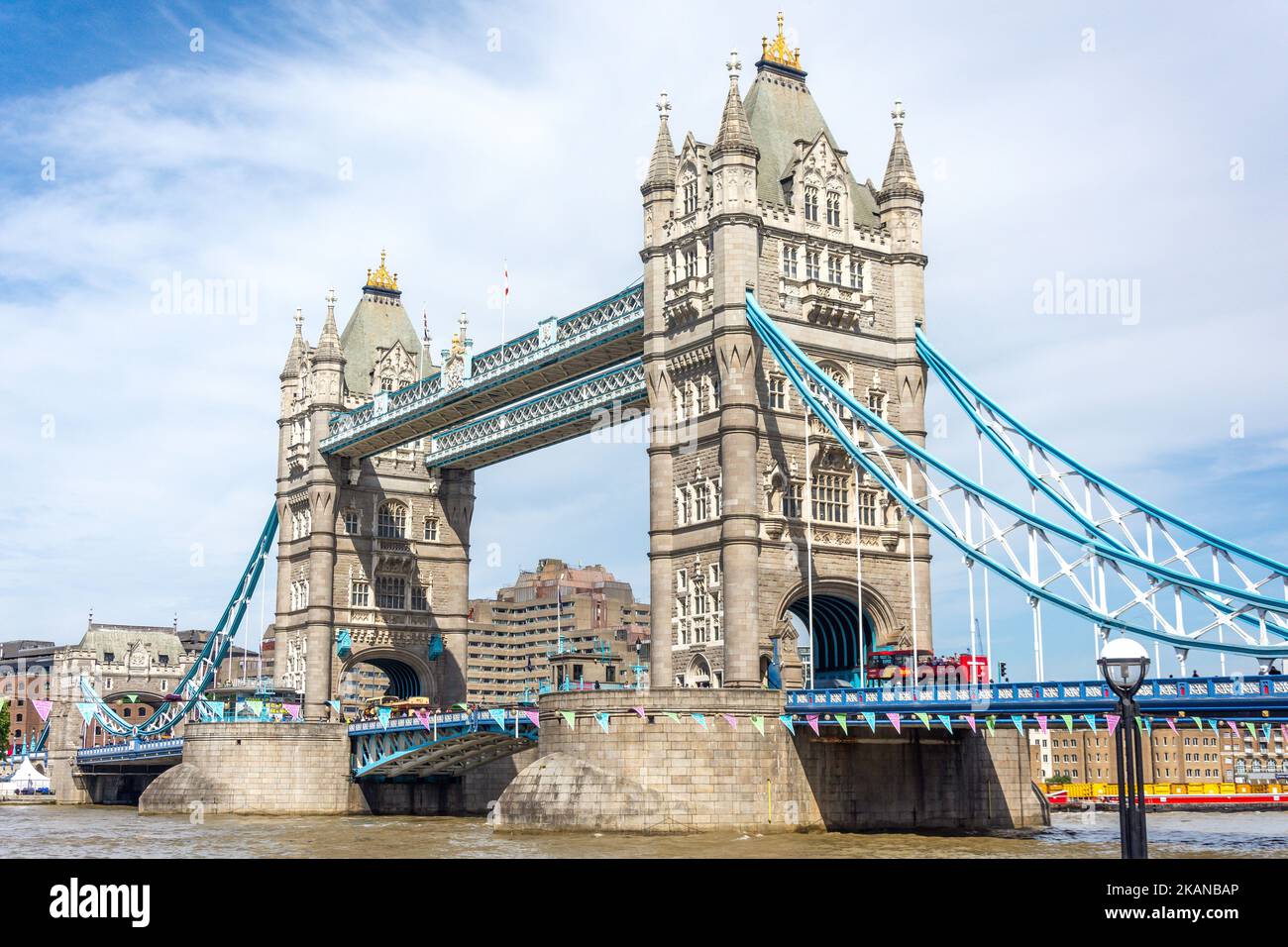 Tower Bridge from The Queen's Walk, Southwark, The London Borough of ...