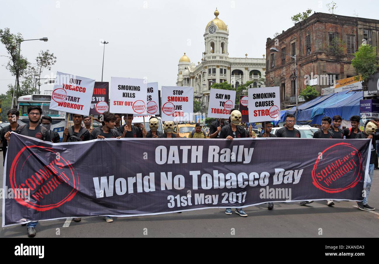 Indian part in the rally during The Anti Tobacco Rally at the World No ...