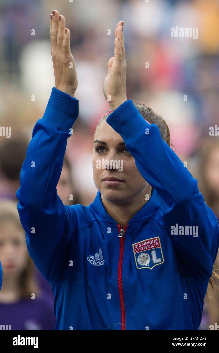 Alex Morgan of Olympique Lyon during the UEFA Women's Champions League ...