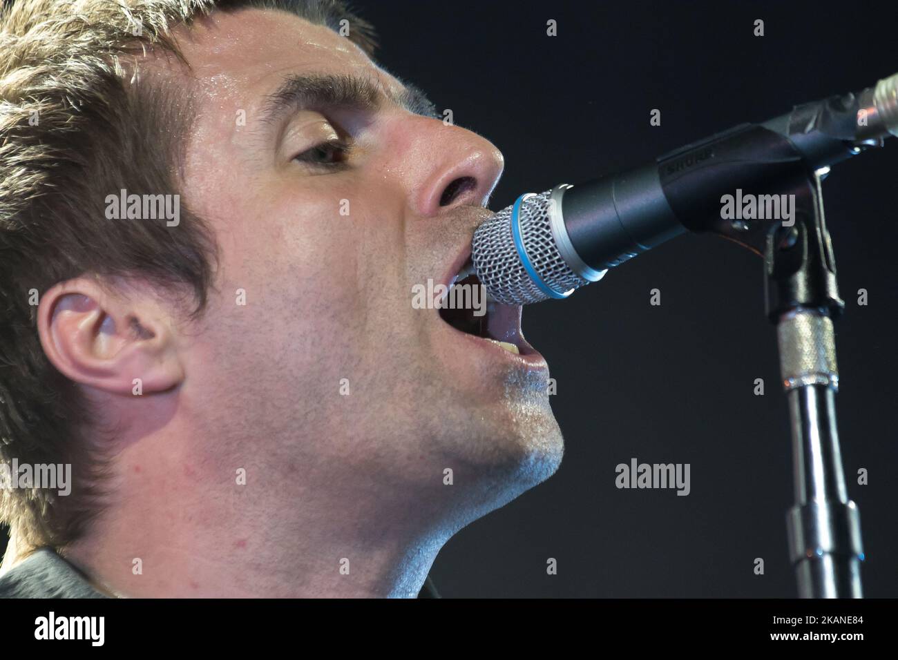 British iconic frontman Liam Gallagher performs at Electric Brixton ...