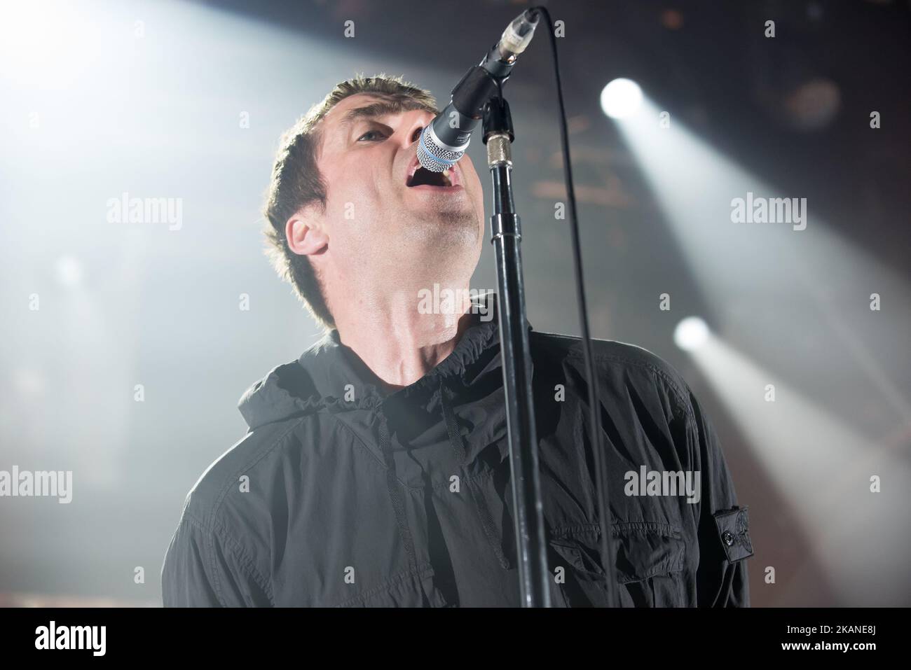 British iconic frontman Liam Gallagher performs at Electric Brixton ...