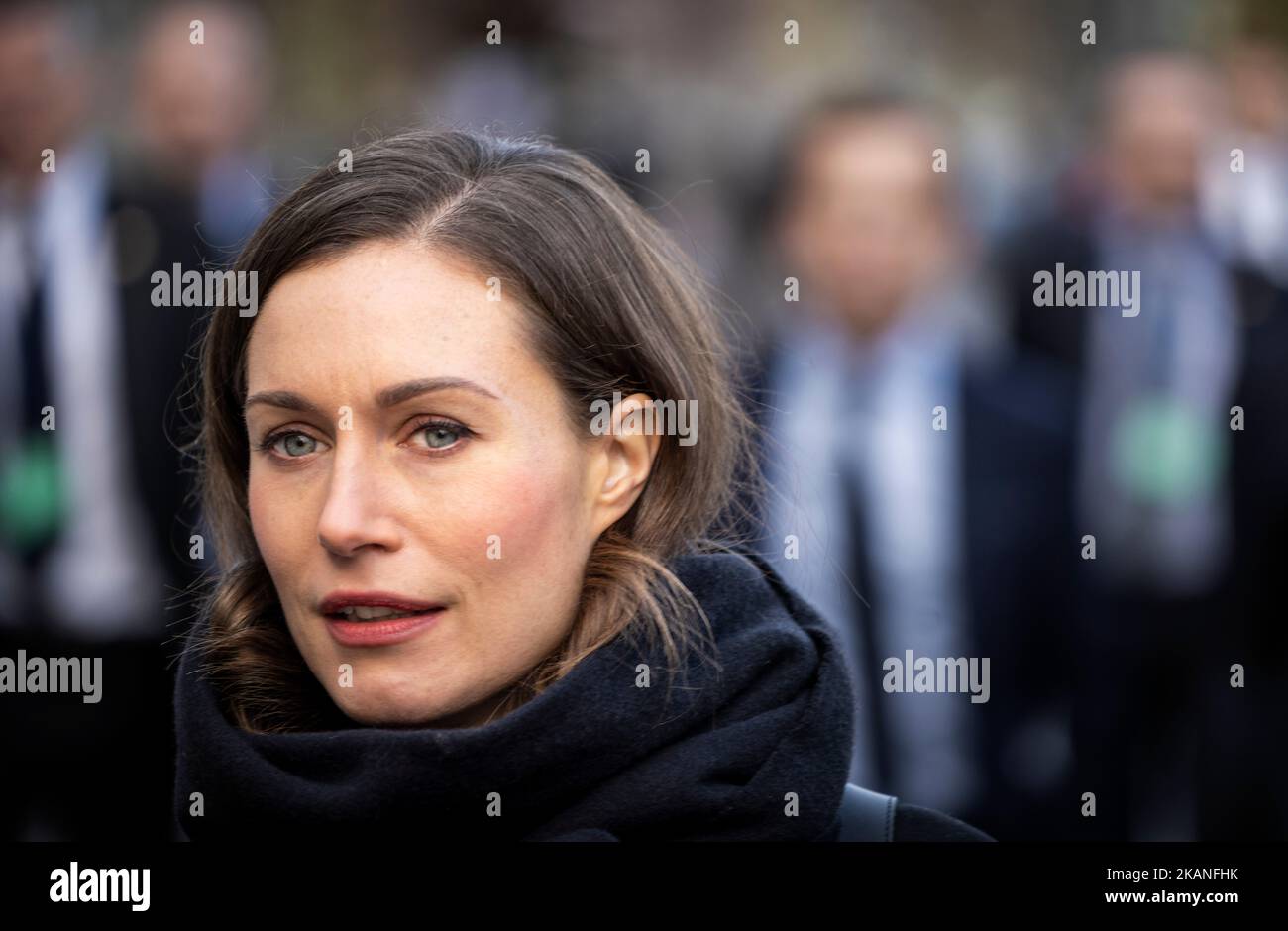 Helsinki, Finland 20221101.Finnish Prime Minister Sanna Marin during the Nordic Council's ...