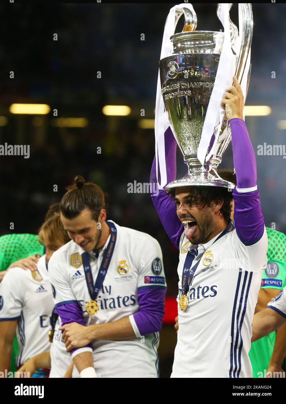 during the UEFA Champions League - Final match between Real Madrid and ...