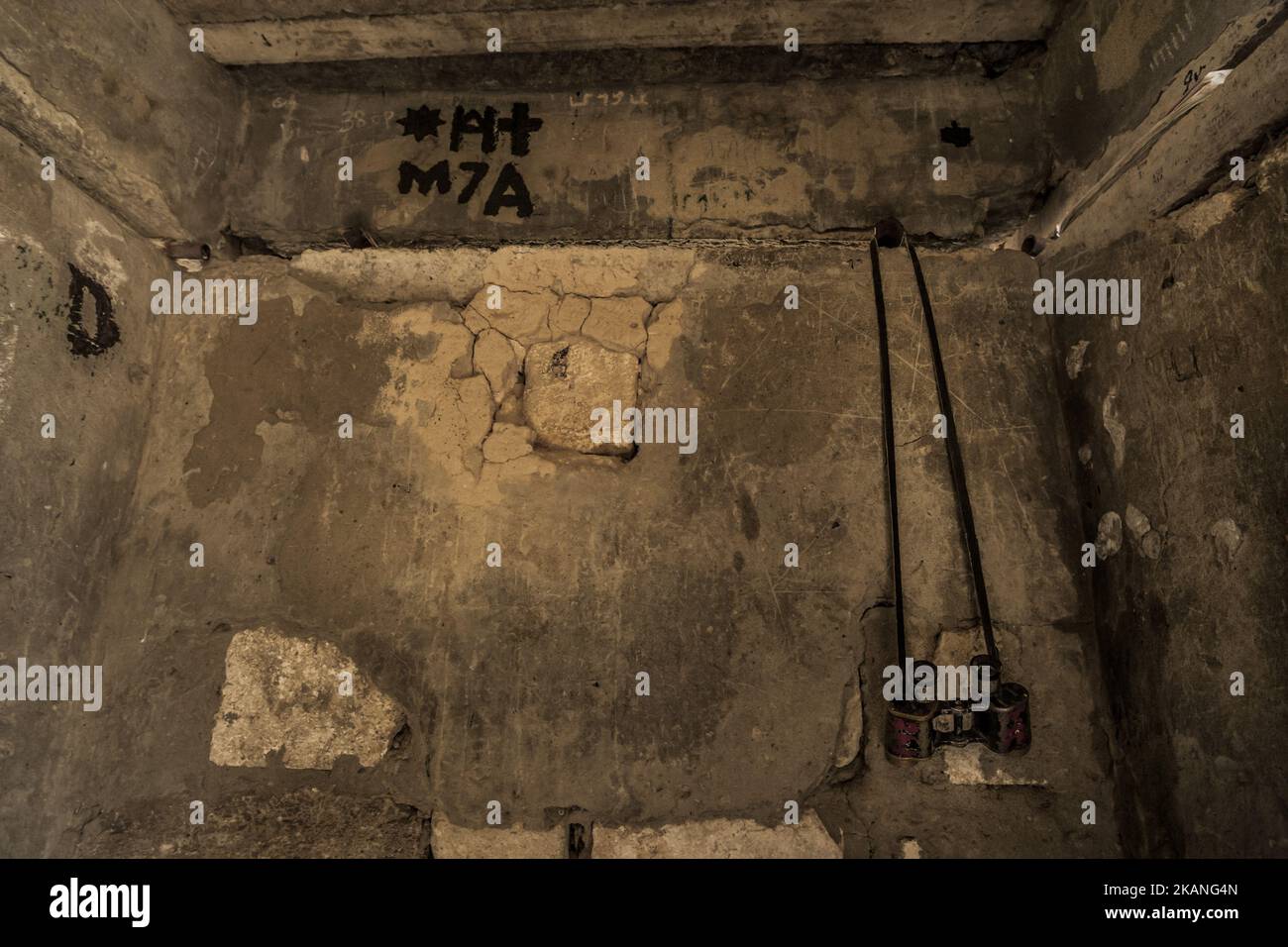 Inside a surveillance post of the Nagorno Karabakh army in the trenches ...