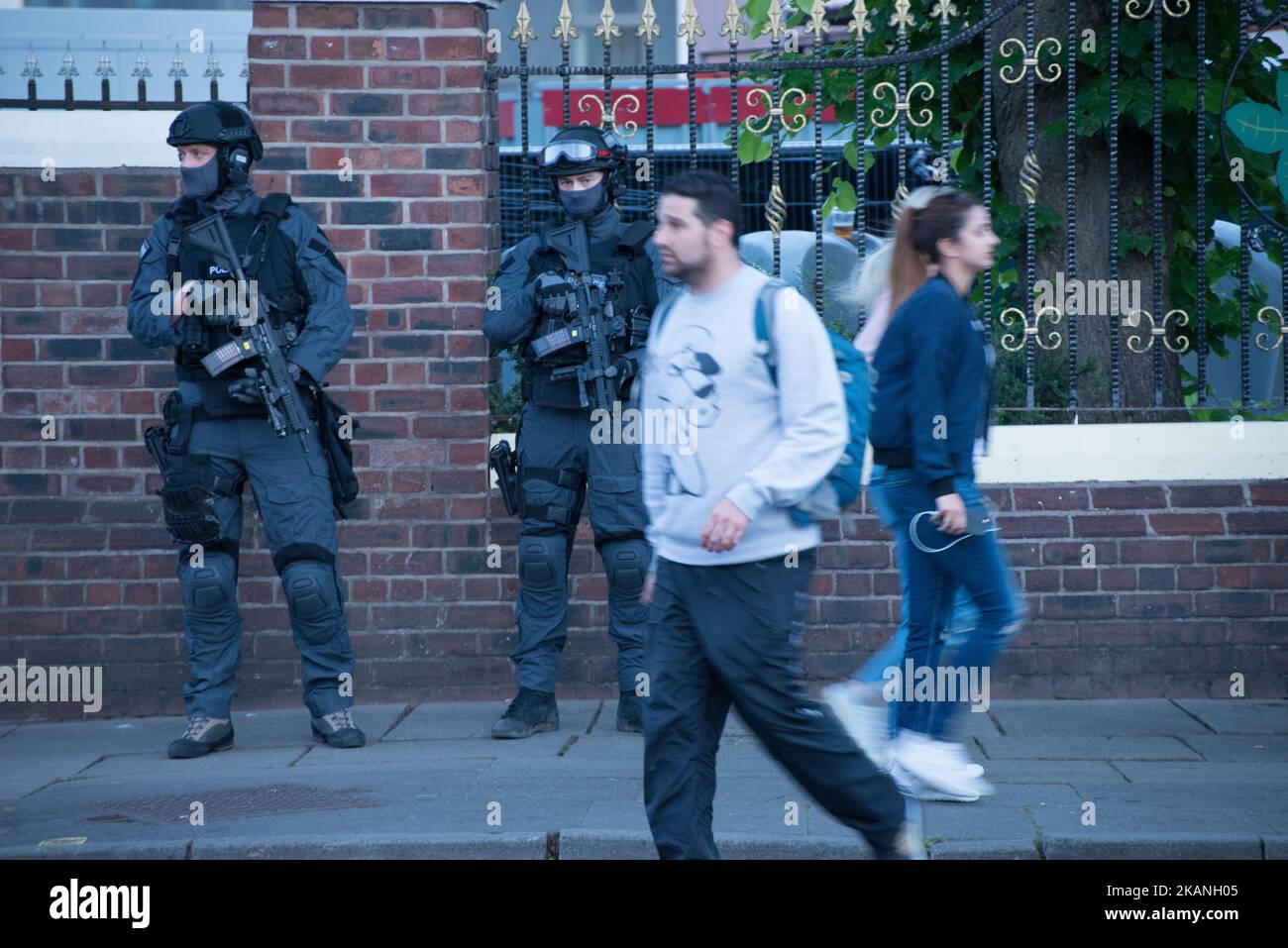 Armed police patrol hall hi-res stock photography and images - Alamy