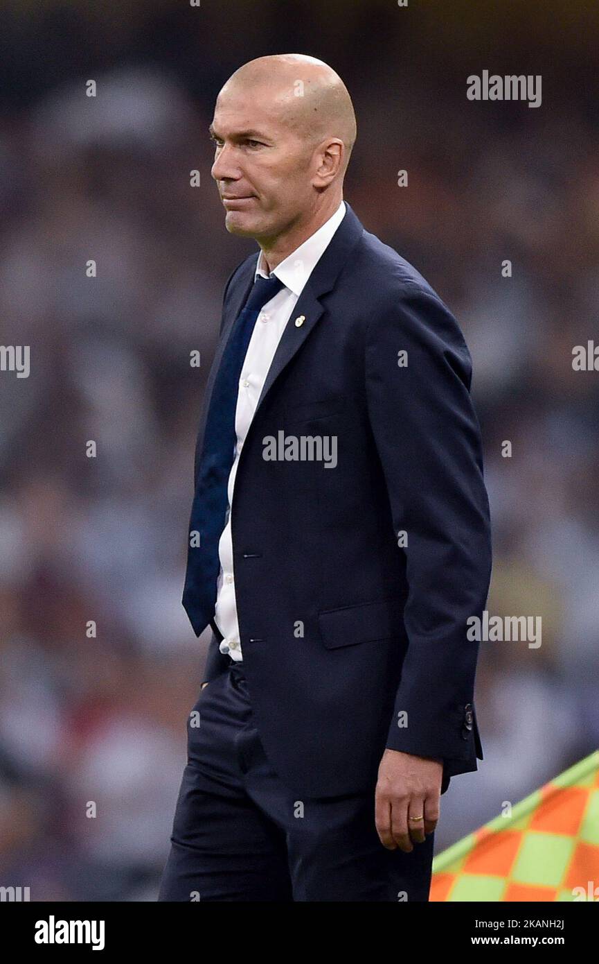 Zinedine Zidane of Real Madrid during the UEFA Champions League Final ...