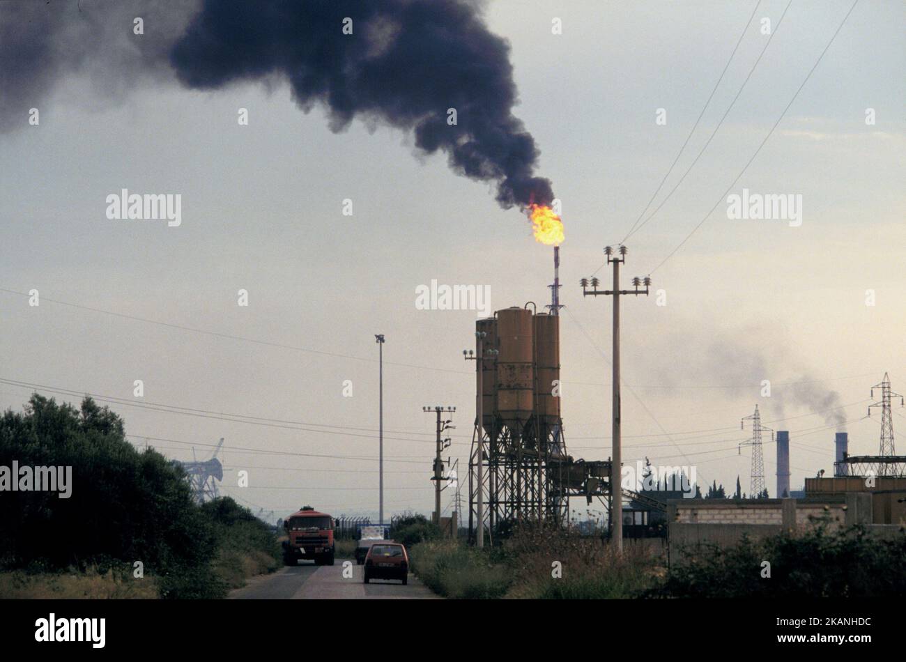 Industrial zone of Augusta/Priolo/Siracusa, ISAB Lukoil petrochemical ...