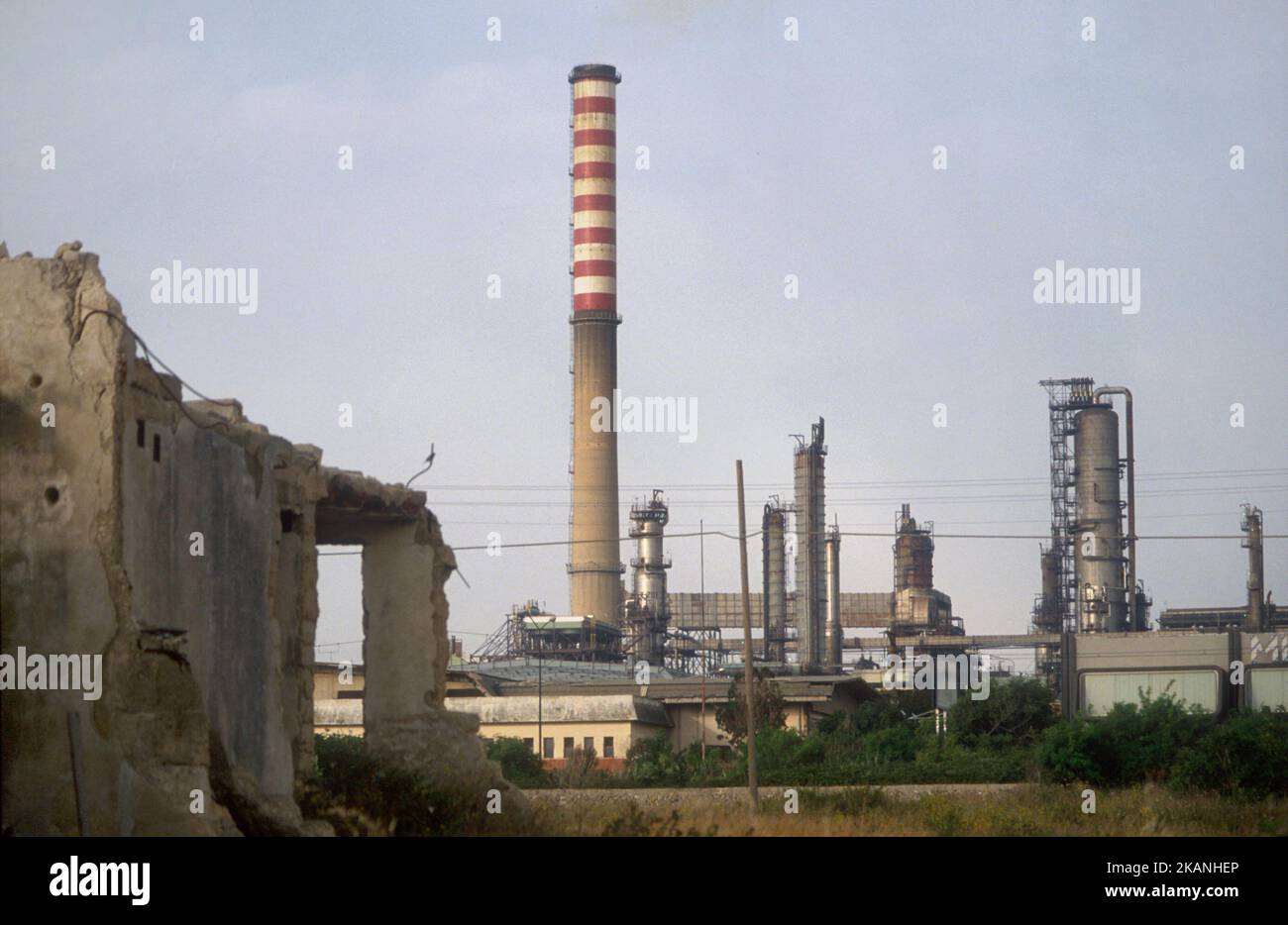Industrial zone of Augusta/Priolo/Siracusa, ISAB Lukoil petrochemical ...