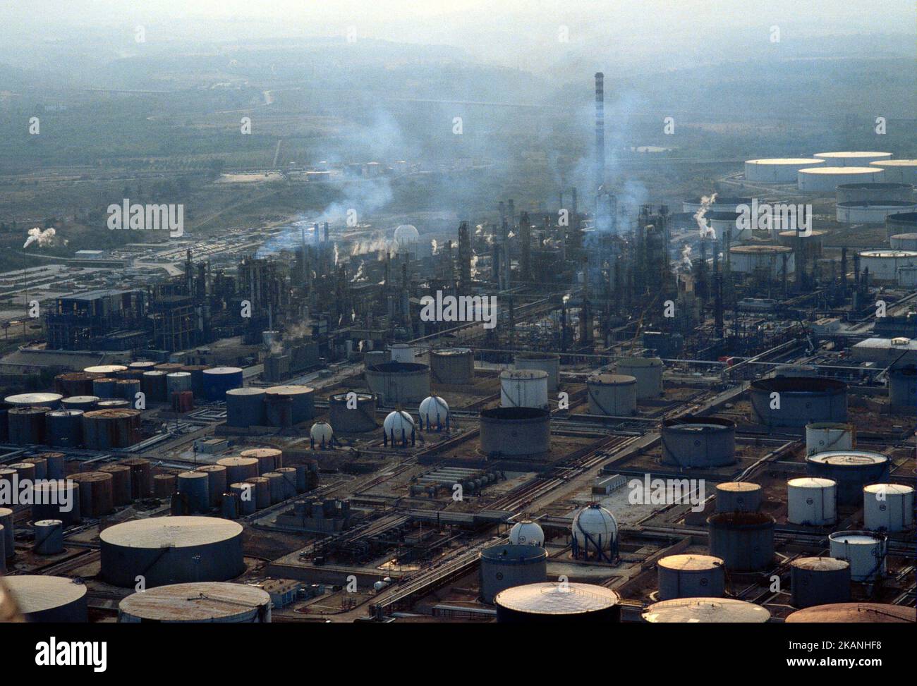 Industrial zone of Augusta/Priolo/Siracusa, ISAB Lukoil petrochemical ...