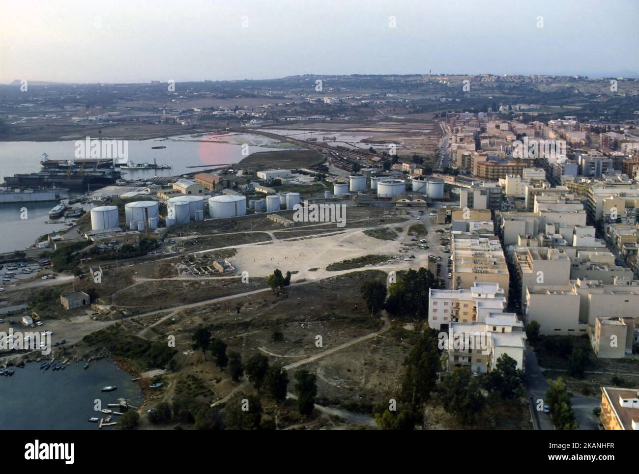 Industrial zone of Augusta/Priolo/Siracusa, ISAB Lukoil petrochemical ...
