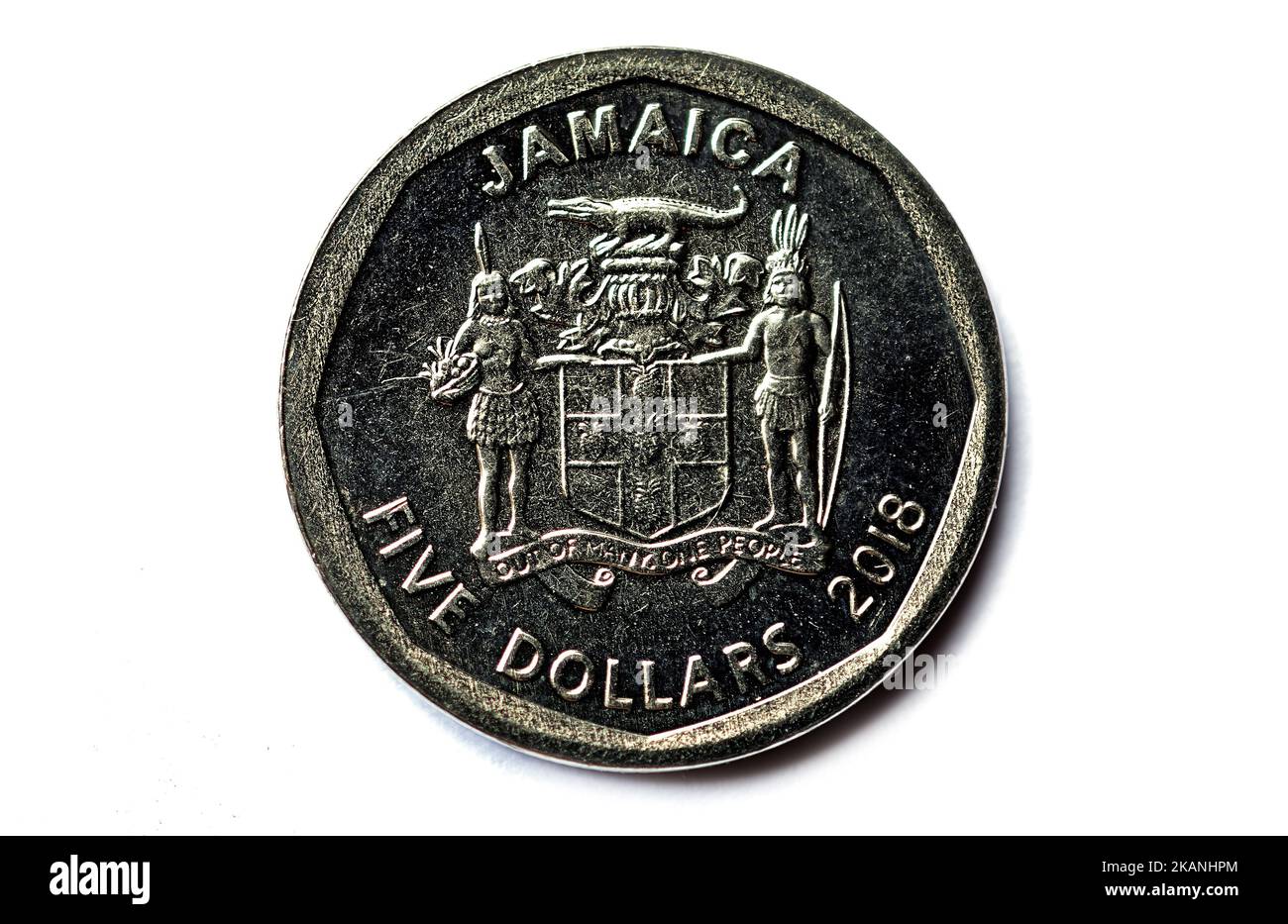 Jamaican Money Coins Five