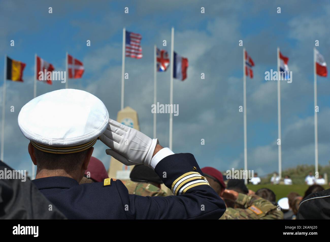 The flag raising ceremony of Allied Countries, during the International ...