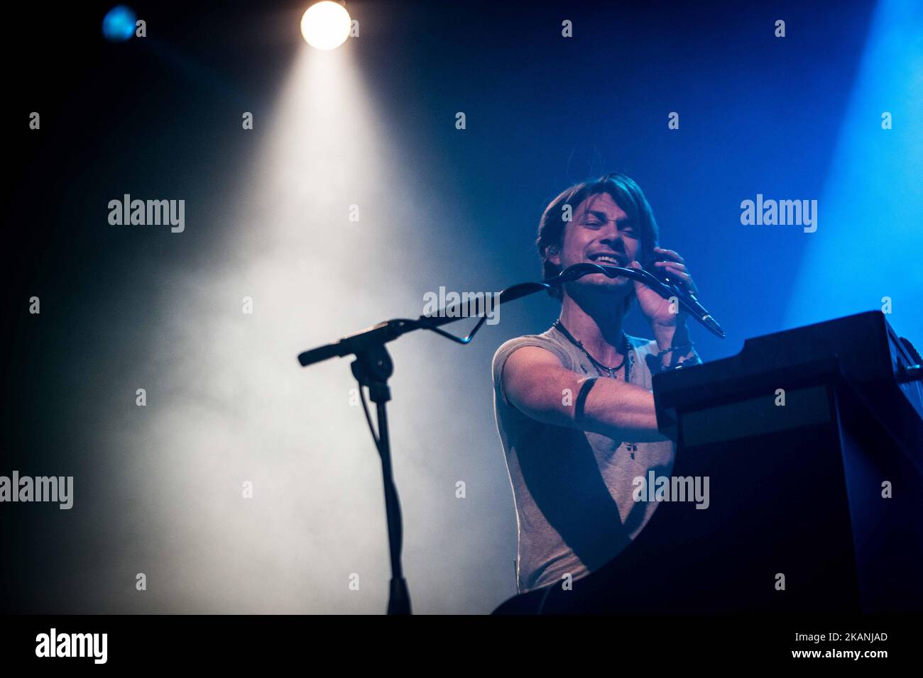 MILAN, ITALY- JUNE 7, 2017- Taylor Hanson of the american pop rock band ...