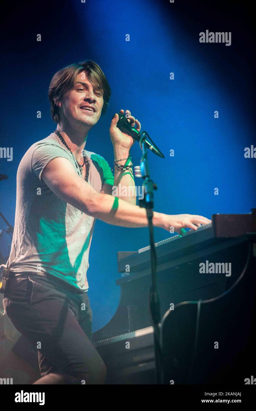 MILAN, ITALY- JUNE 7, 2017- Taylor Hanson of the american pop rock band ...