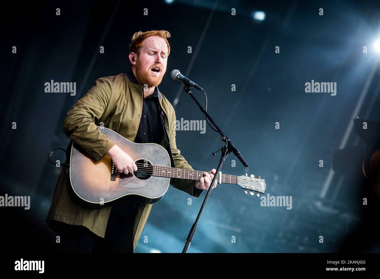 The irish pop singer and song-writer Gavin James pictured on stage as ...