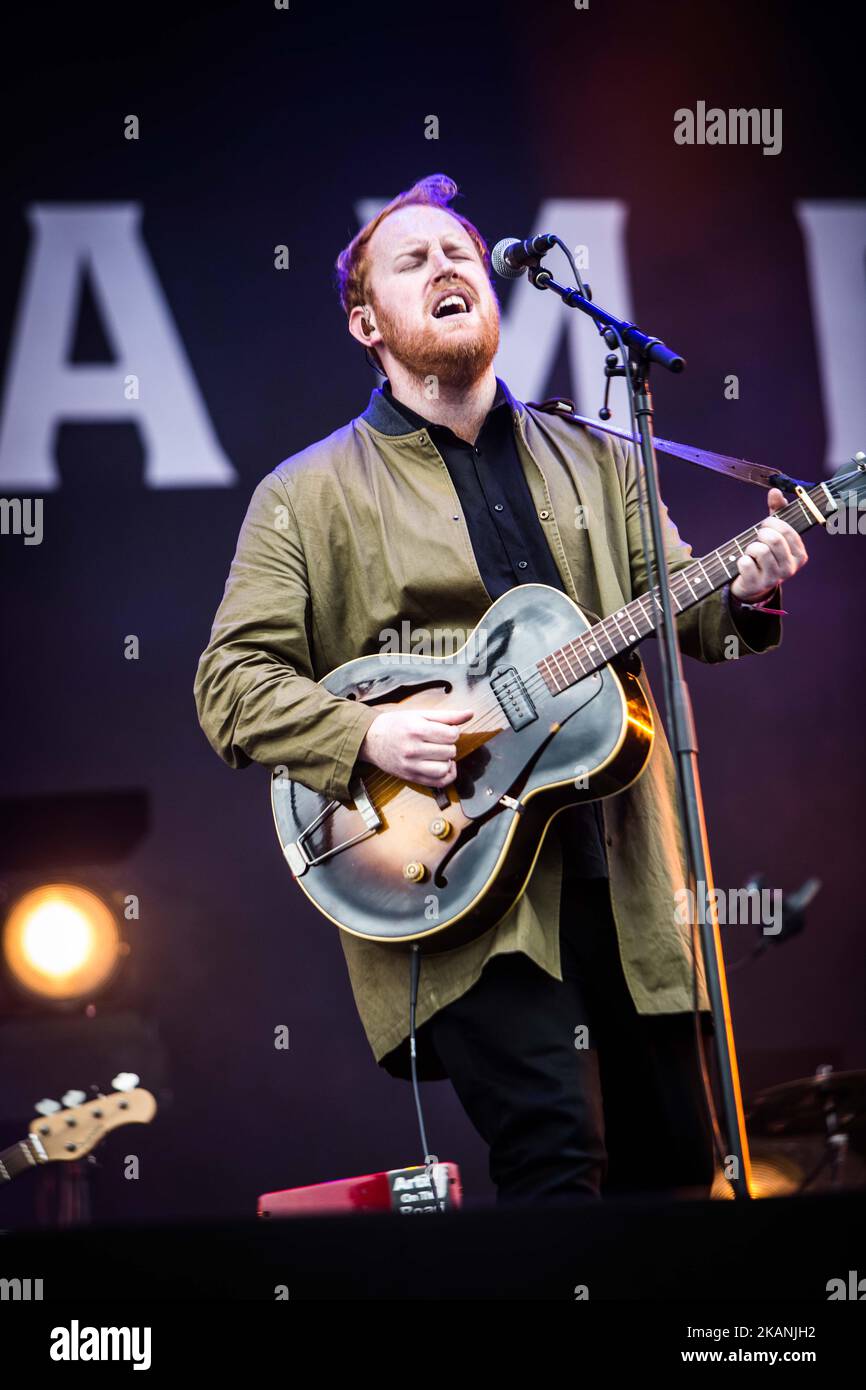 The irish pop singer and song-writer Gavin James pictured on stage as ...