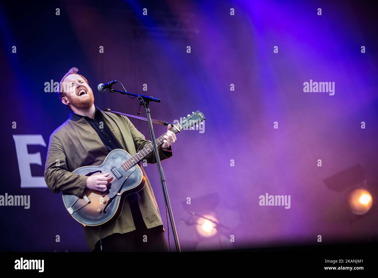 The irish pop singer and song-writer Gavin James pictured on stage as ...
