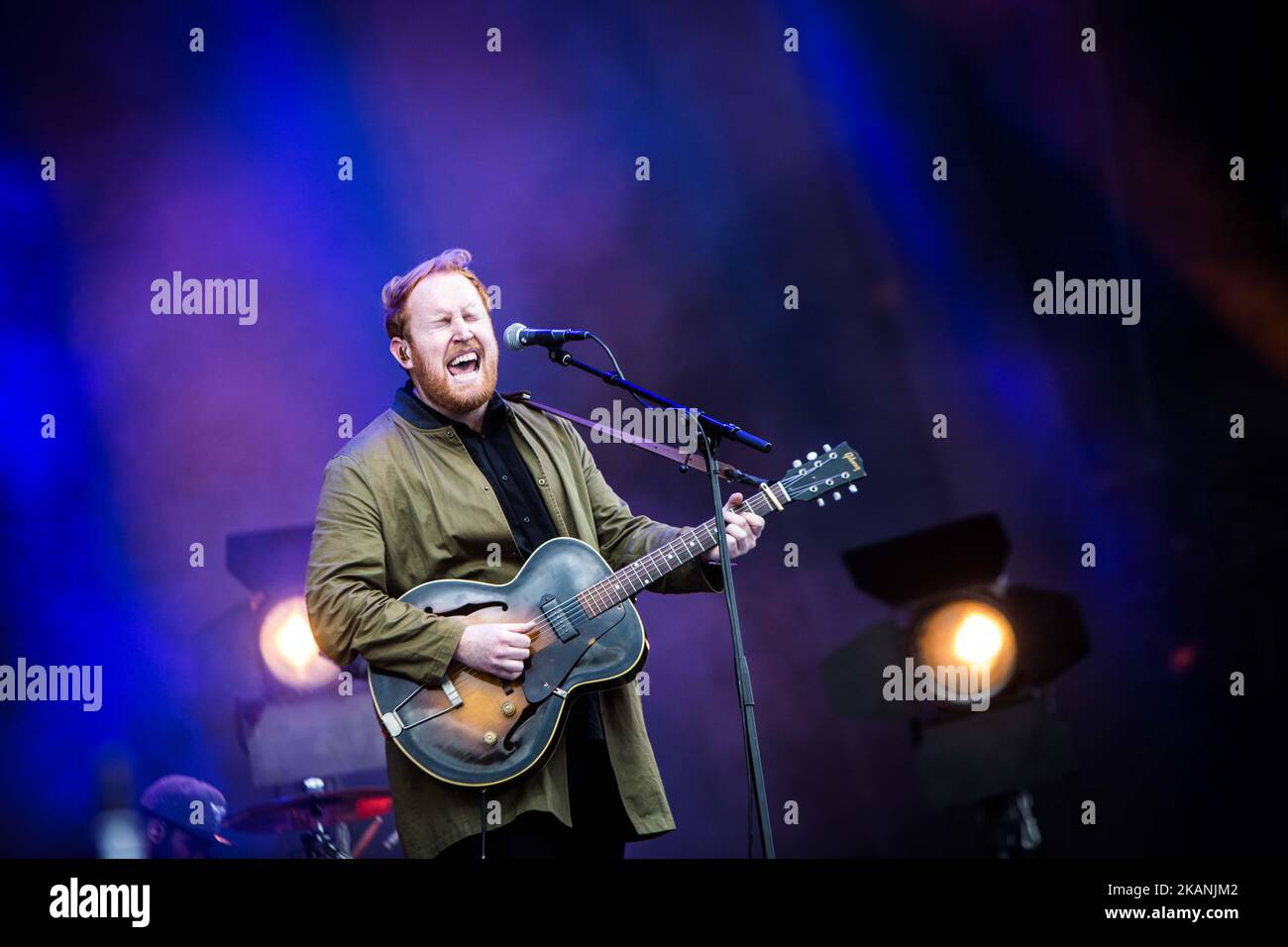 The irish pop singer and song-writer Gavin James pictured on stage as ...