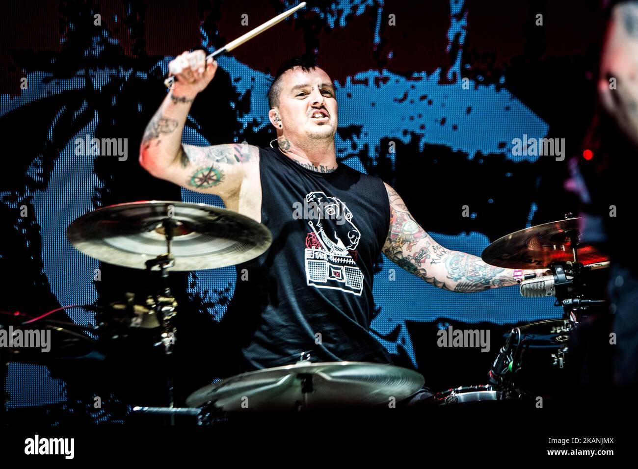 Branden Steineckert of the american punk rock band Rancid pictured on ...