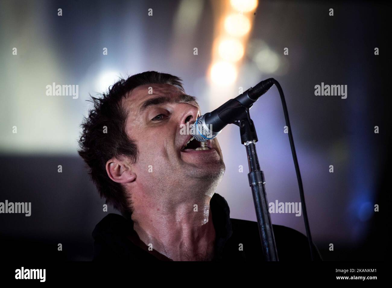 The british singer and song-writer Liam Gallagher pictured on stage as ...