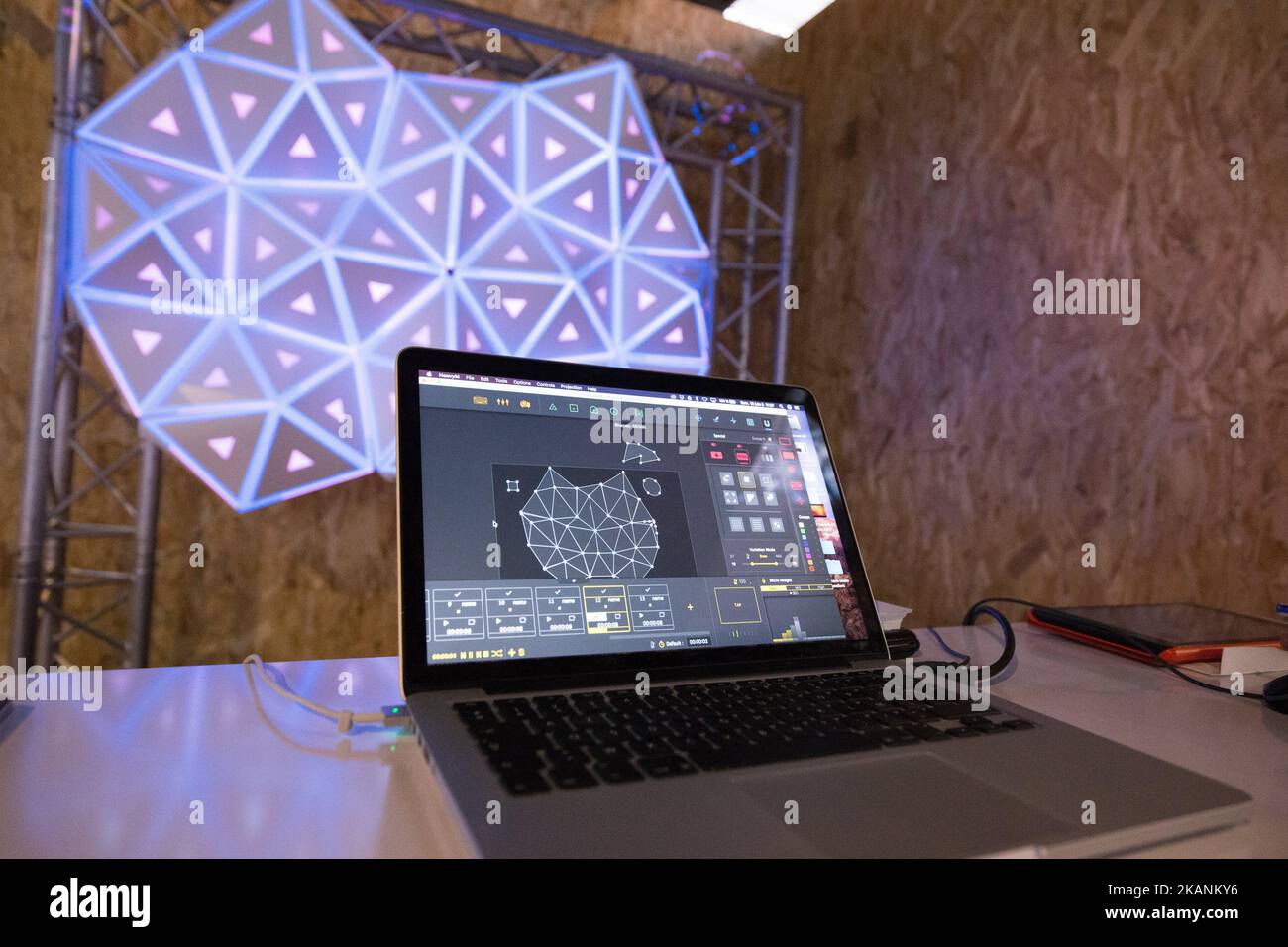A projection mapping software to create visual animations and project ...