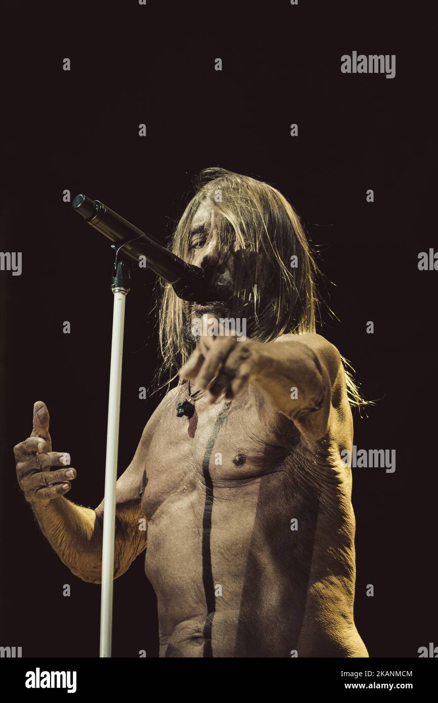 The english singer Iggy Pop performs at the Medimex Festival in Bari ...