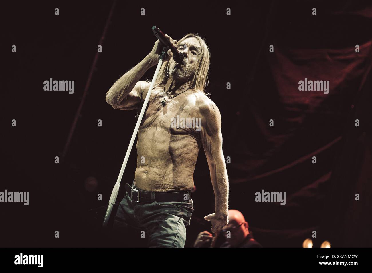 The english singer Iggy Pop performs at the Medimex Festival in Bari ...