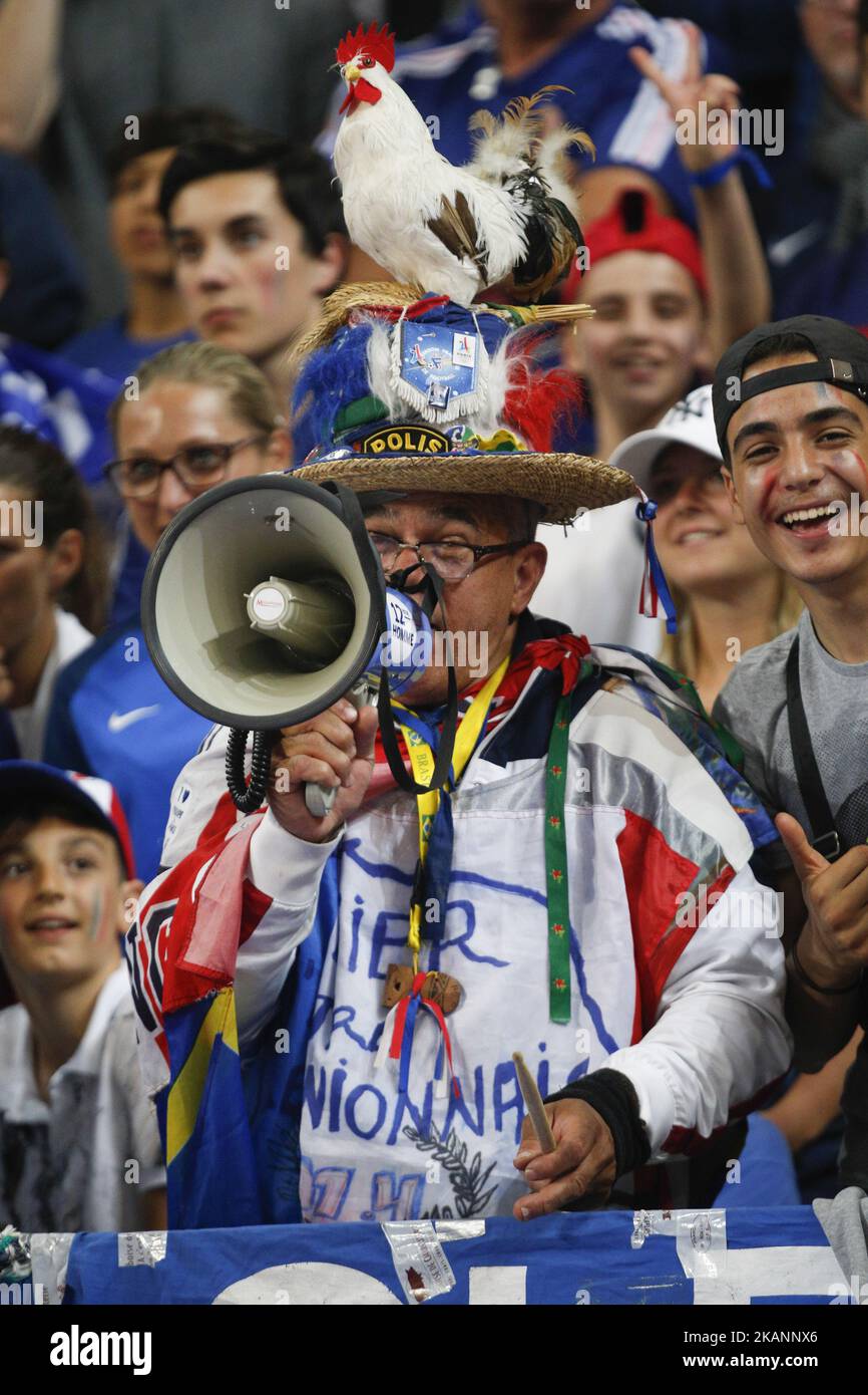 The french supporters cheer on their team hi-res stock photography and ...
